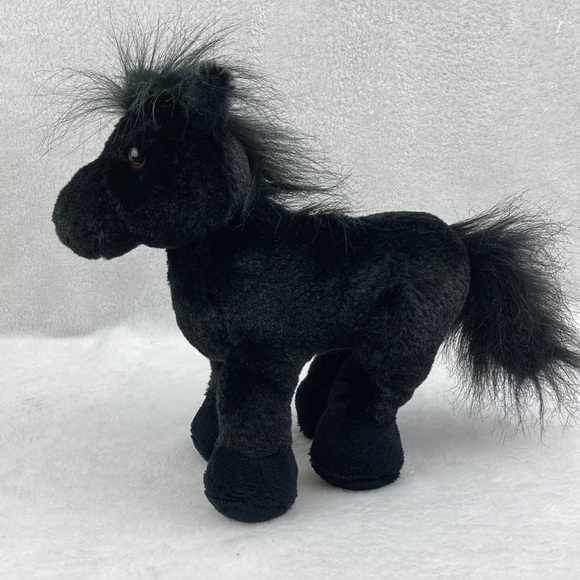 GANZ | Toys | Ganz Black Stallion Plush Horse Toy 9 | Poshmark
